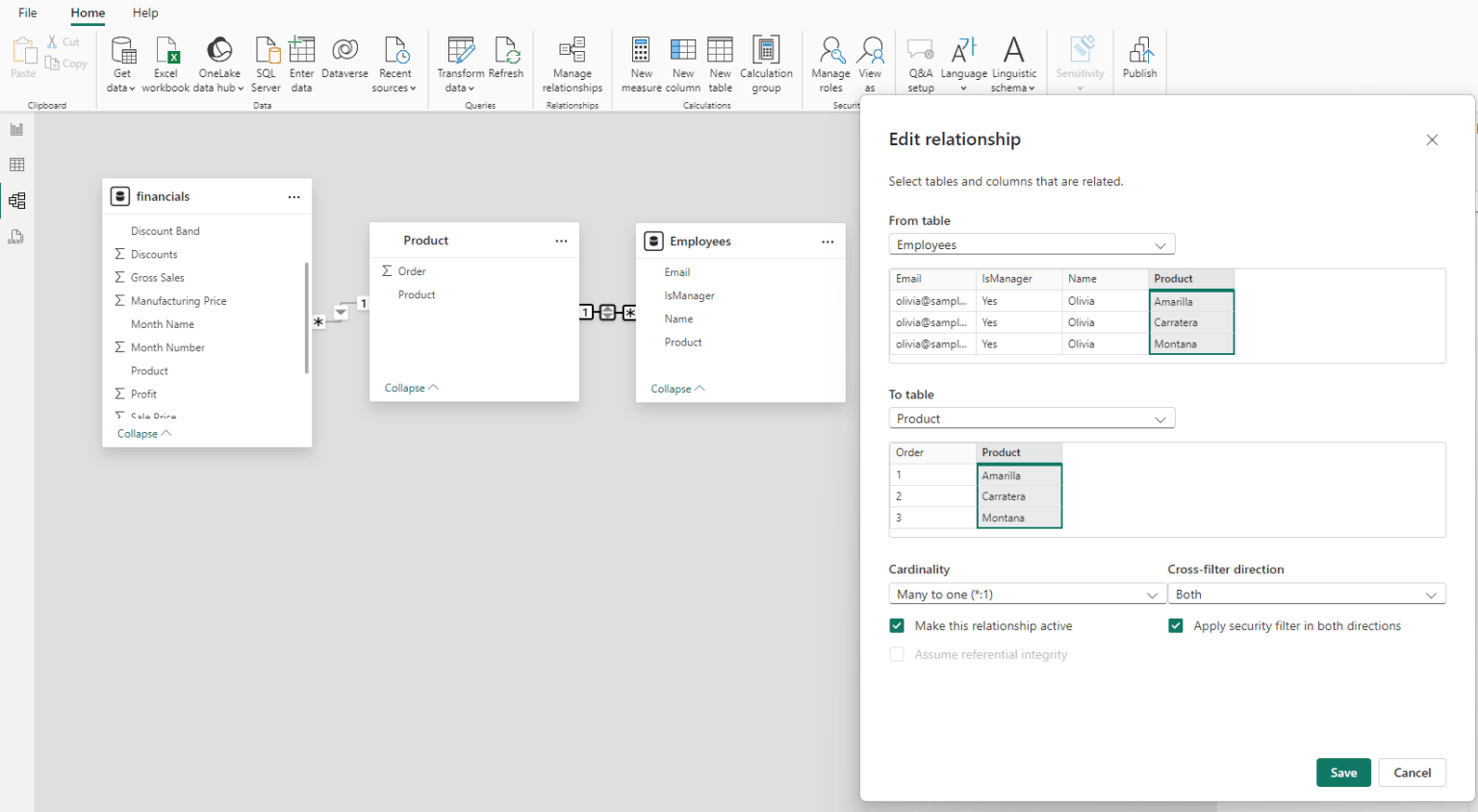 Implement visual-level security in Power BI with row level security - EdgeRed