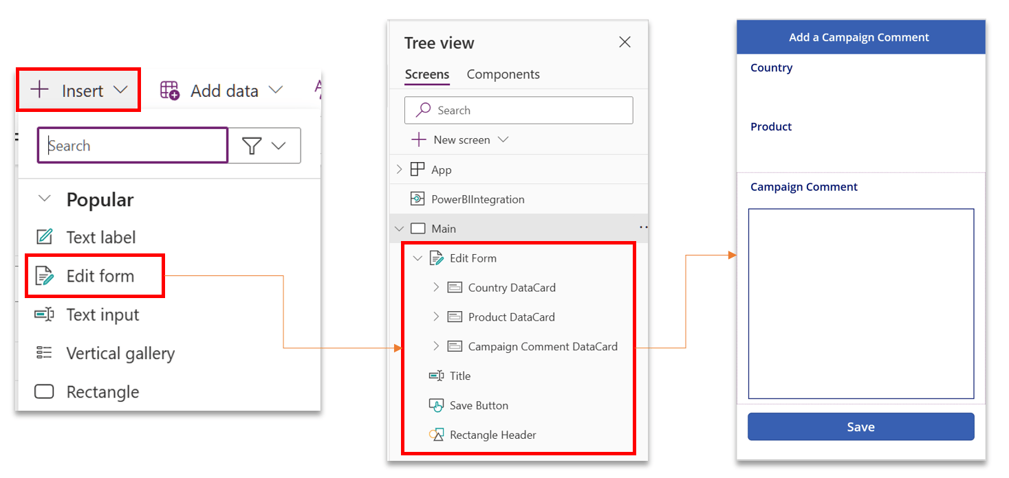 Using Powerapps For Interactive Data Entry In Powerbi Edgered